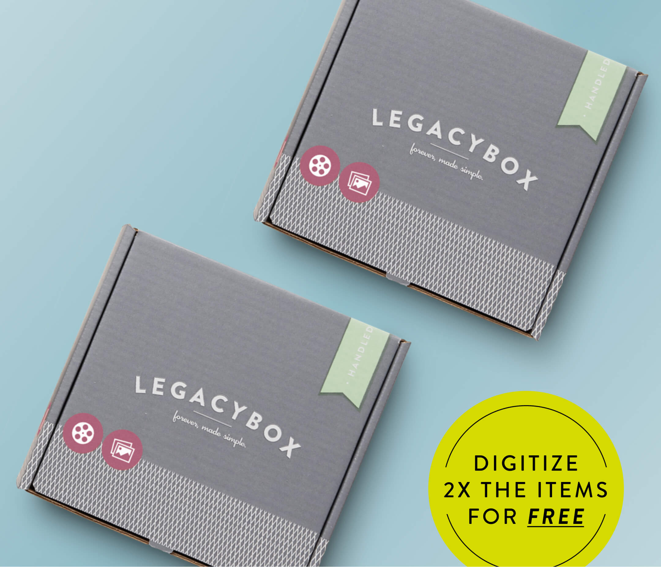 Legacybox Digitizing Kit Buy One, Get One FREE Offer