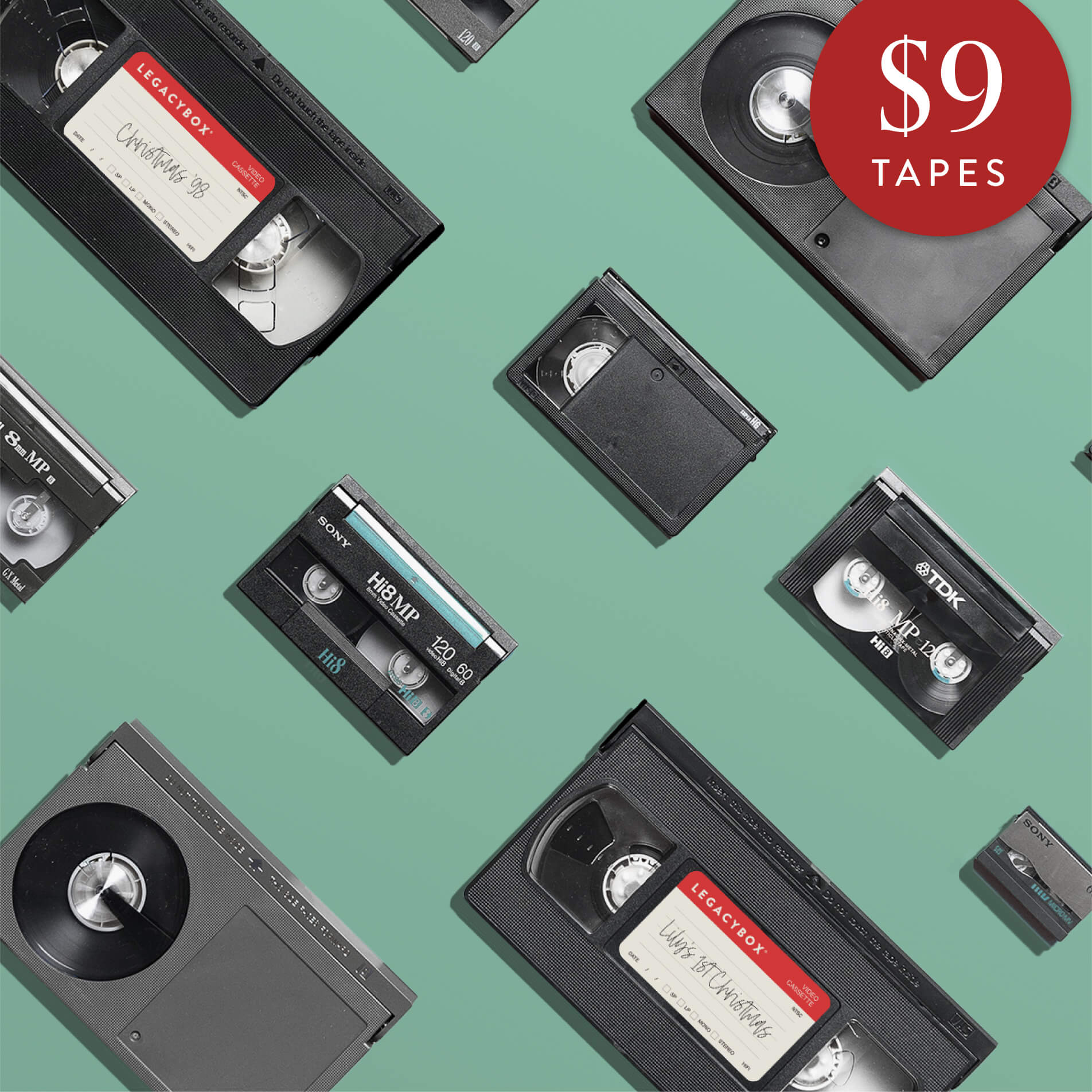 $9 Tape & Film Transfers – Legacybox